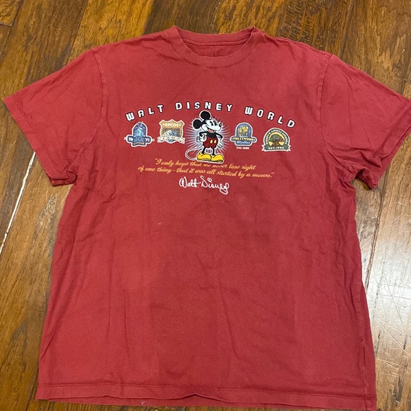 Disney | Shirts | Embroidered Vintage Walt Disney World Tee | Poshmark